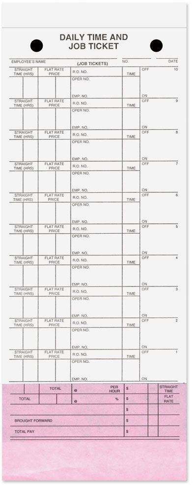 Job & Time Tickets for Auto Repair - NapSupply.com – Nap Supply