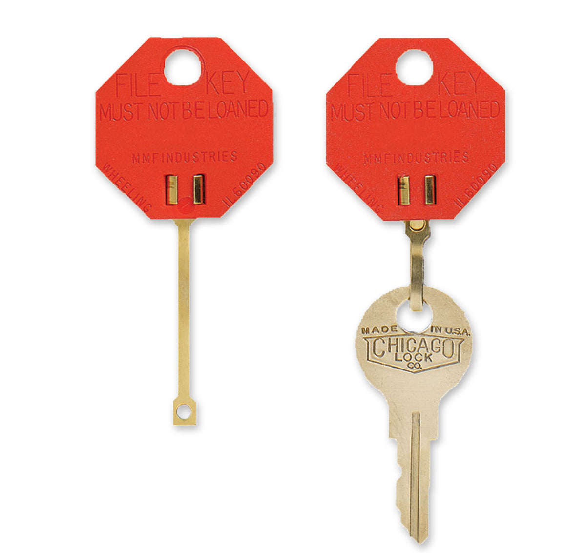 Self-Locking Octagonal Blank Key Tag – Nap Supply