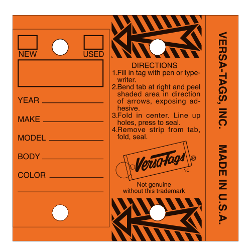 Self-Protecting Versa Tag Key Tags - NapSupply.com – Nap Supply