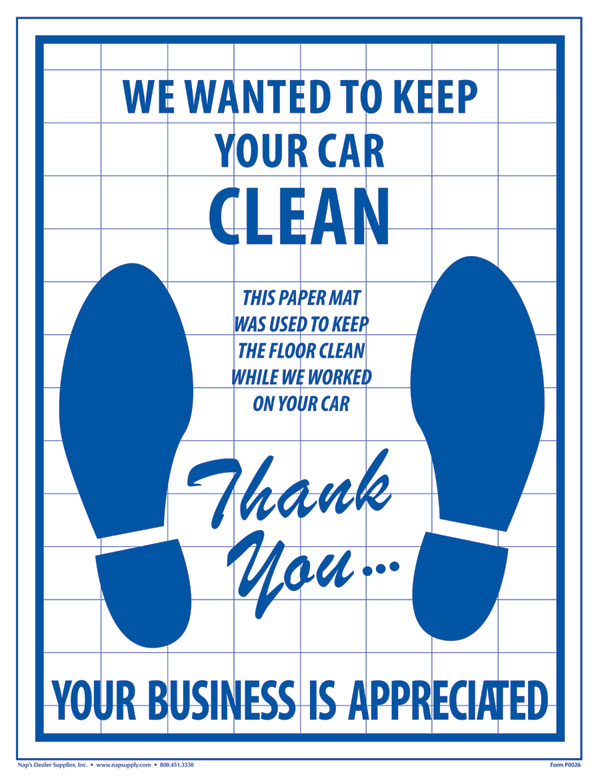 Paper Floor Mats - Classic Design - NapSupply.com – Nap Supply