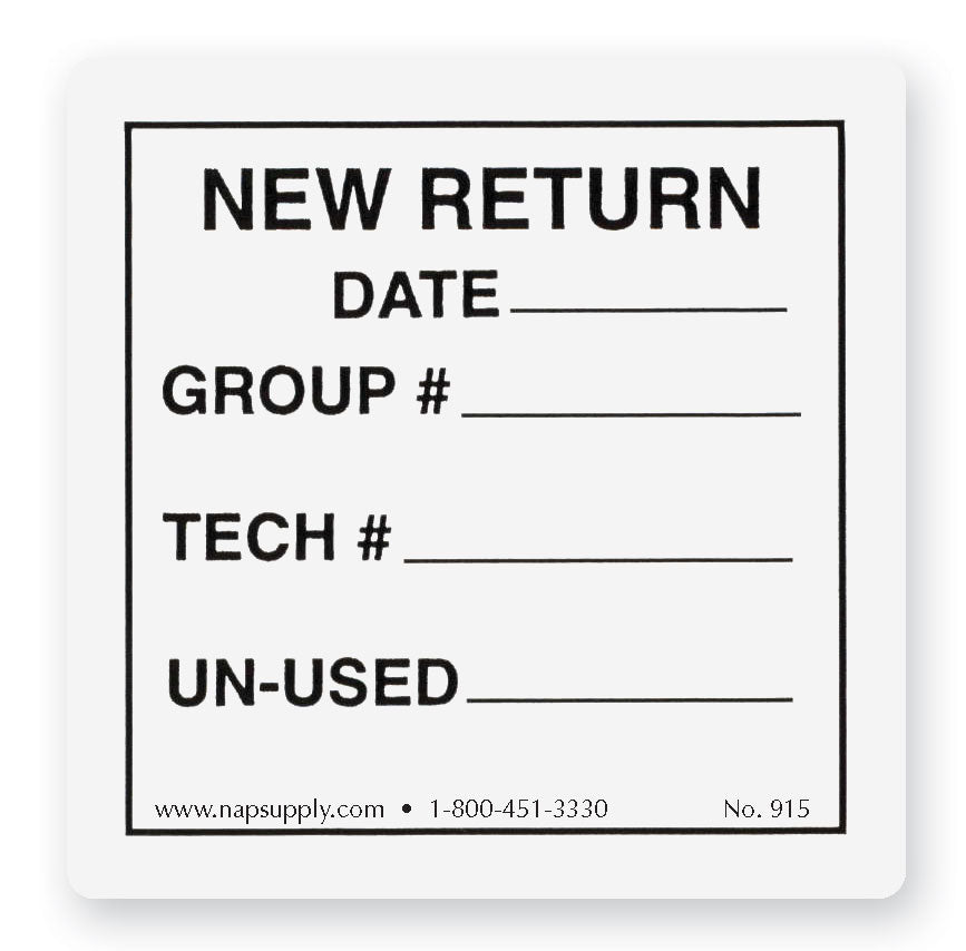 Return Labels for Auto Shops White - NapSupply.com – Nap Supply