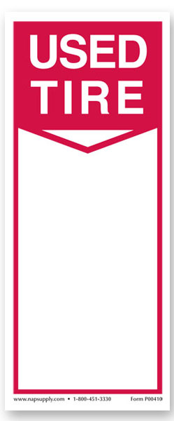 Used Tire Labels - NapSupply.com – Nap Supply