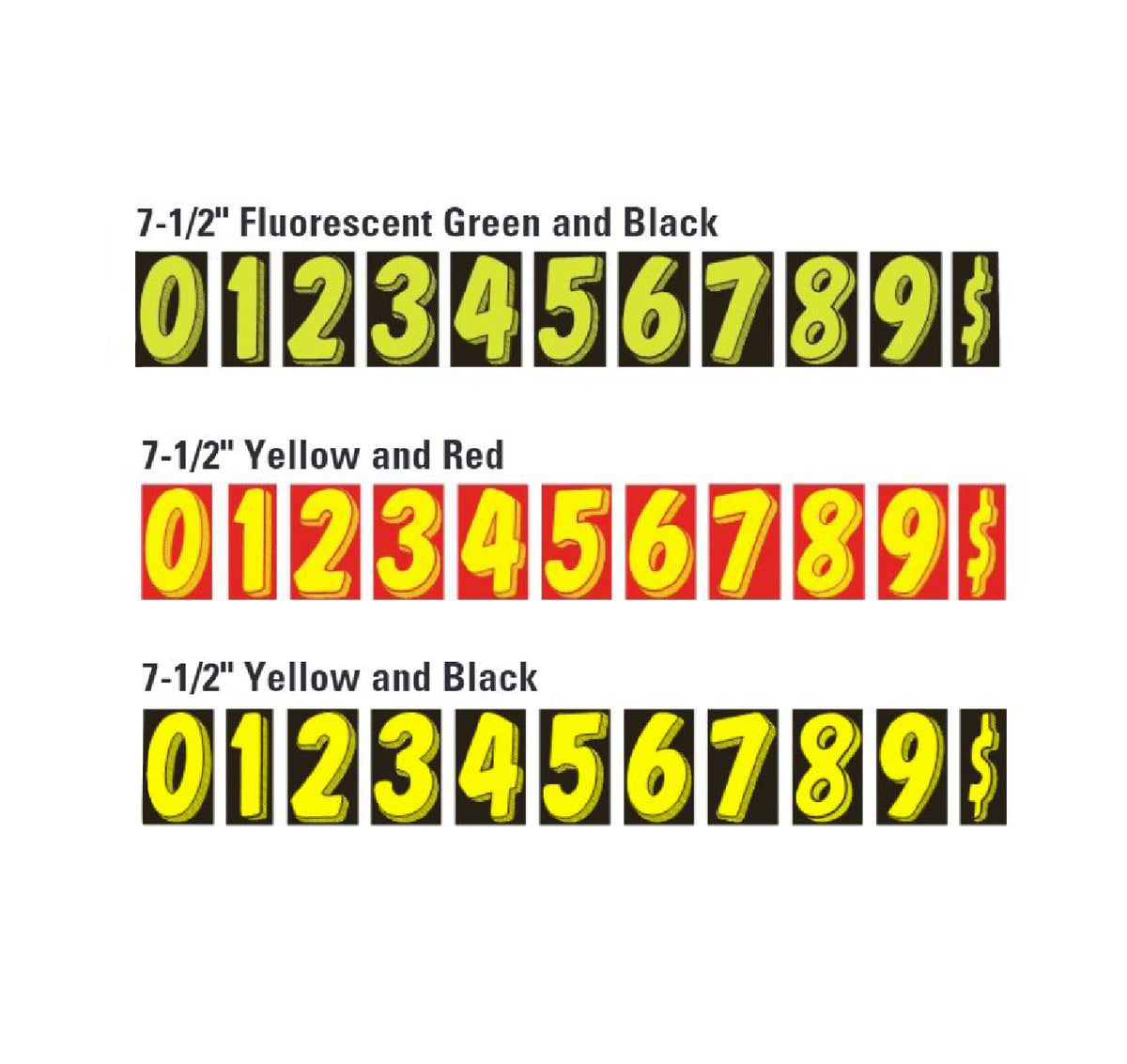 Vinyl Number Windshield Decal Sets - Napsupply.com – Nap Supply